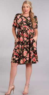 Plus Size Baby Doll Dress with Pockets! – Bella Sun Boutique